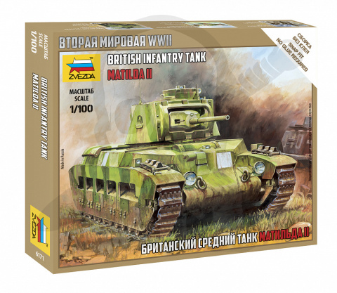 Battle-Models > 1:100 British Infantry Tank Matilda Mk.II